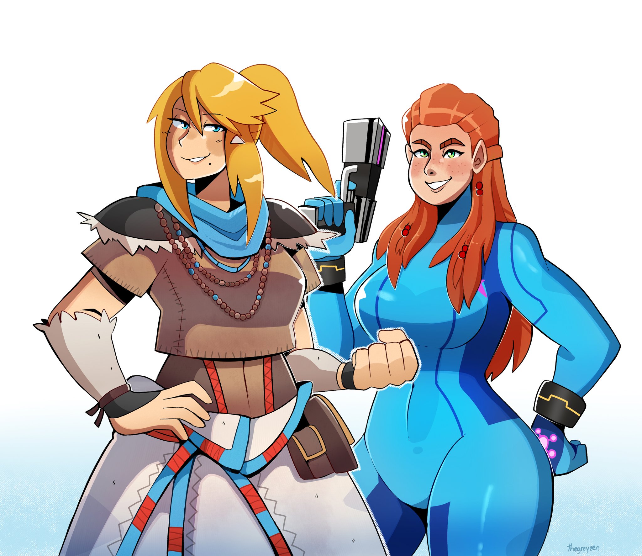 Chris on Twitter: "Samus and Aloy clothes swap! https://t.co/e1zLeUHVmV" / Twitter