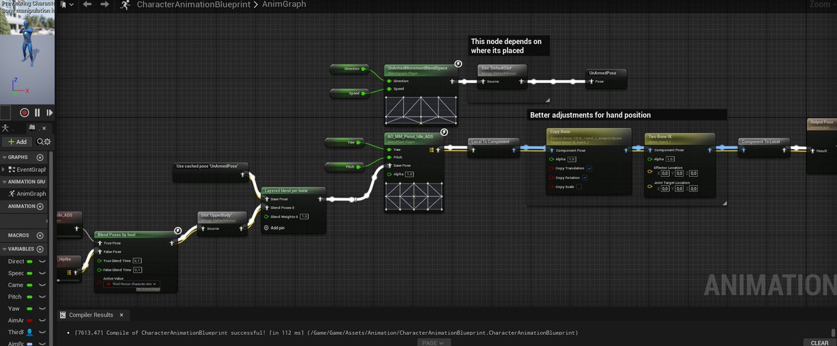 I Like How Fancy Ue5s Animation Graph Can Look In Debug Mode Unrealengine Ue5 Gamedev