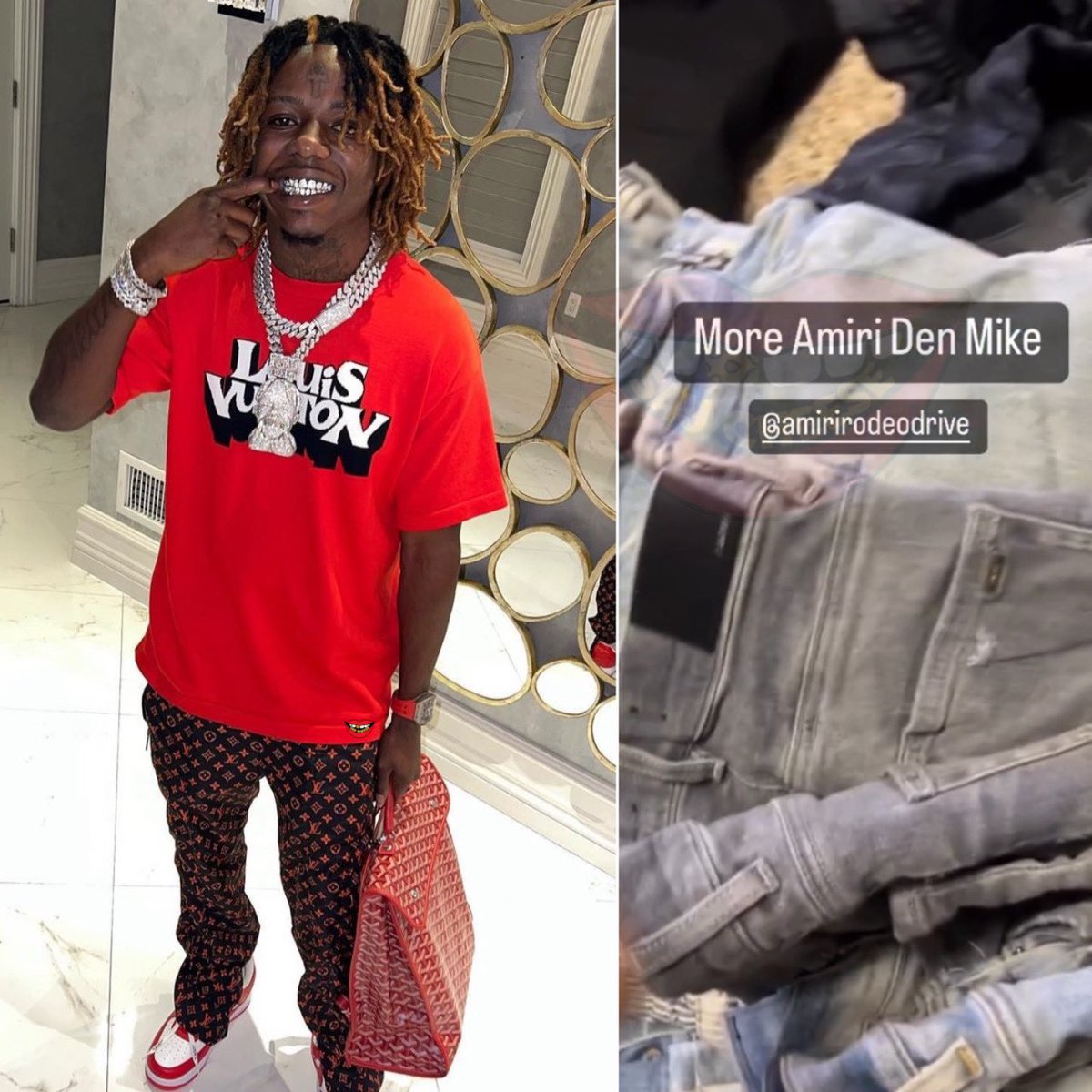 SAY CHEESE! 👄🧀 on Twitter: "Jackboy says he spent over $250k on Amiri jeans"