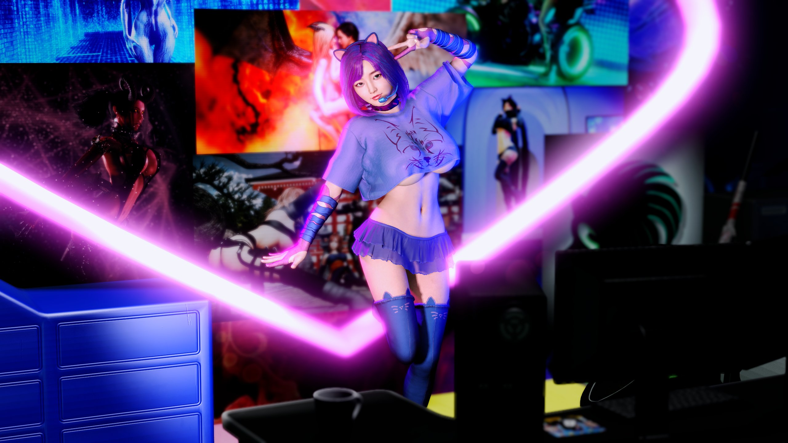 MonsterShinkai on Twitter: "Just a cute portrait shot. #virtamate #vam #3D #3DCG #Portrait https ...