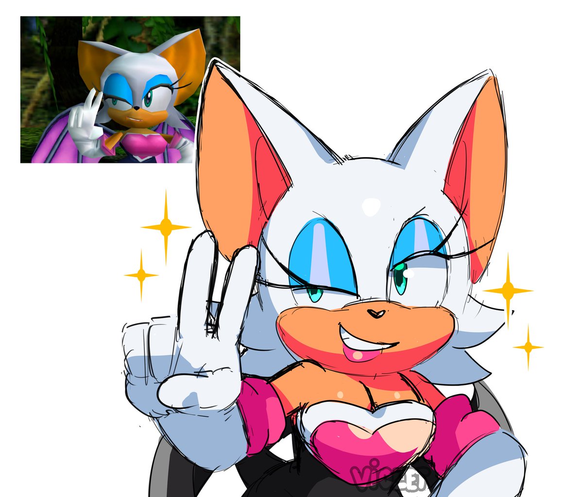 daily rouge the bat on Twitter: "RT @VioletMadness7: I love Rouge in SA2"
