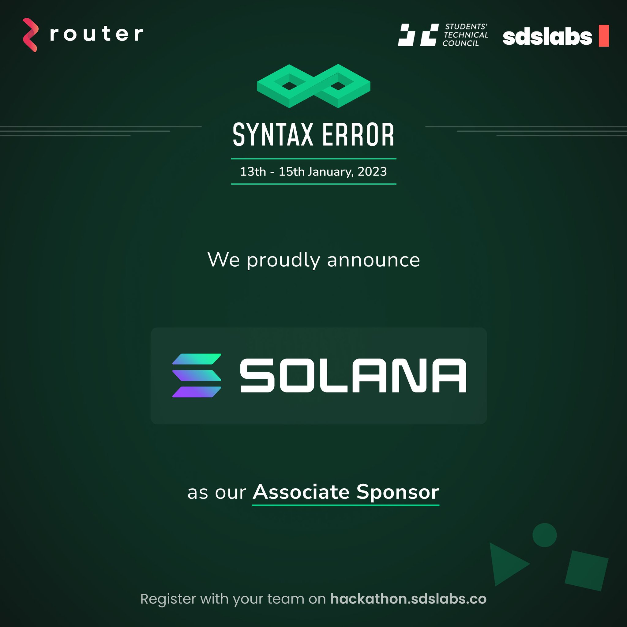 SDSLabs on Twitter: "Glad to announce @solana as our Associate Sponsor! Solana is an open source ...