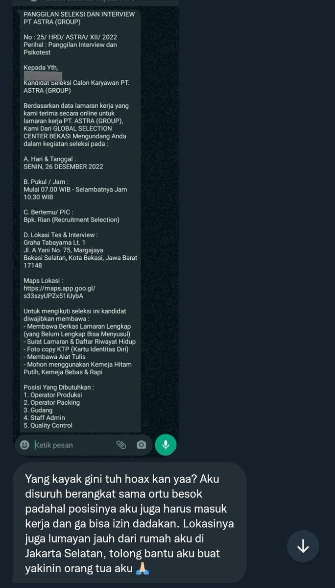 BACA RULES DI (bit.ly/worksfess) on Twitter: "work! Yang kayak gini tuh hoax kan yaa? Aku ...