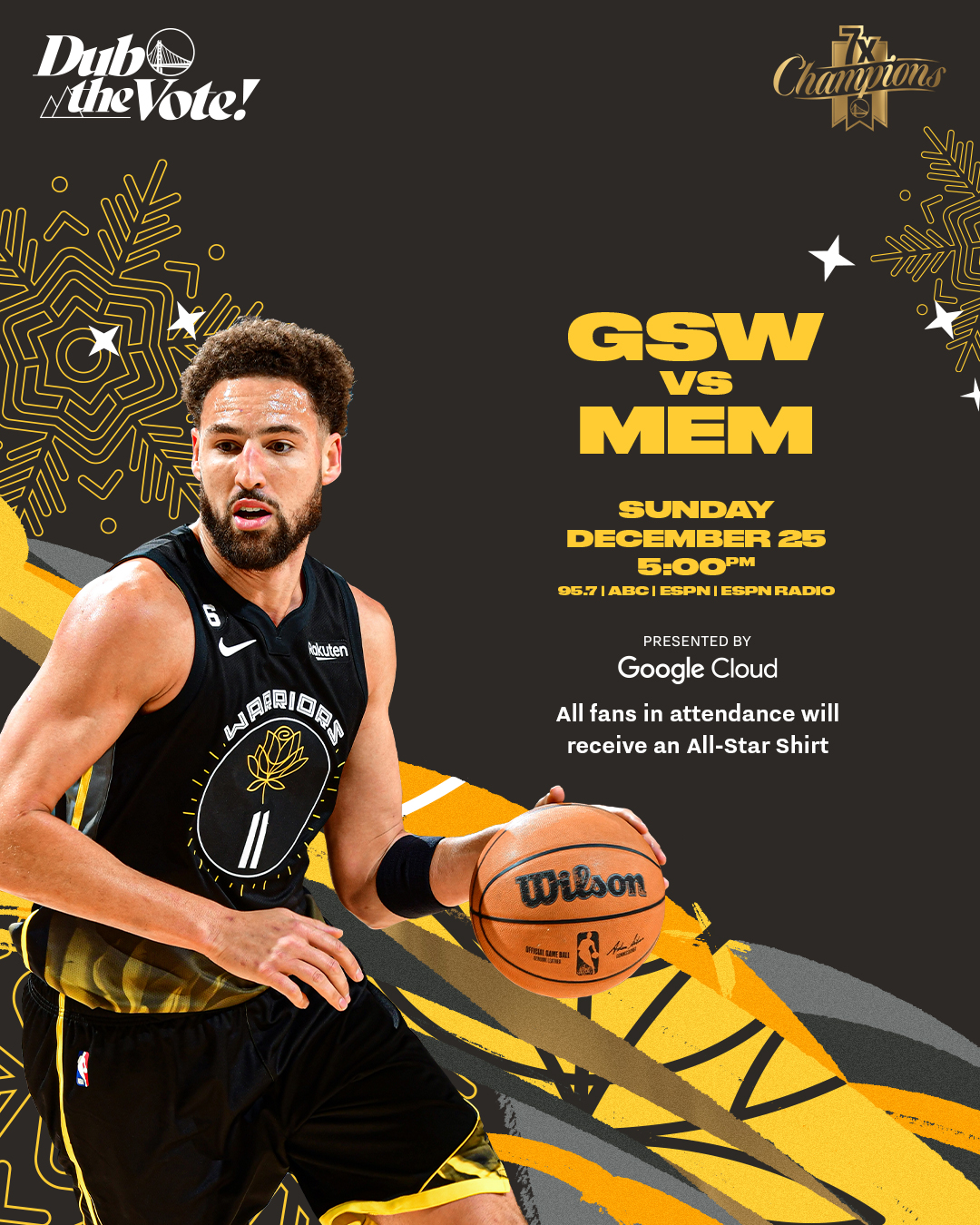 Golden State Warriors on Twitter: "Holly Jolly Showdown on #WarriorsGround 🏀 GSW vs. MEM 🕒 5pm ...