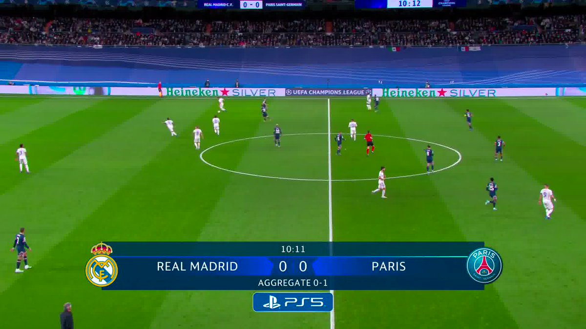 Madrid Bot on Twitter: "Real Madrid vs PSG - LEG 2 RO16 UCL 2022 - Frame 590 of 4302"