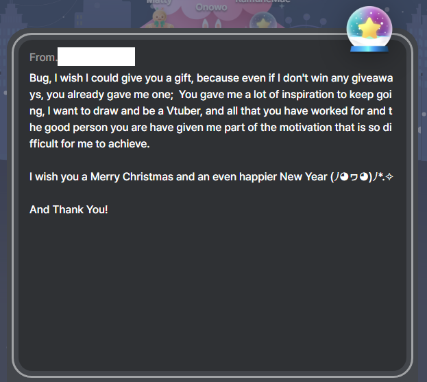 littobug 🎄 on Twitter: "i could CRY... this is just one of many sweet messages i received on my ...