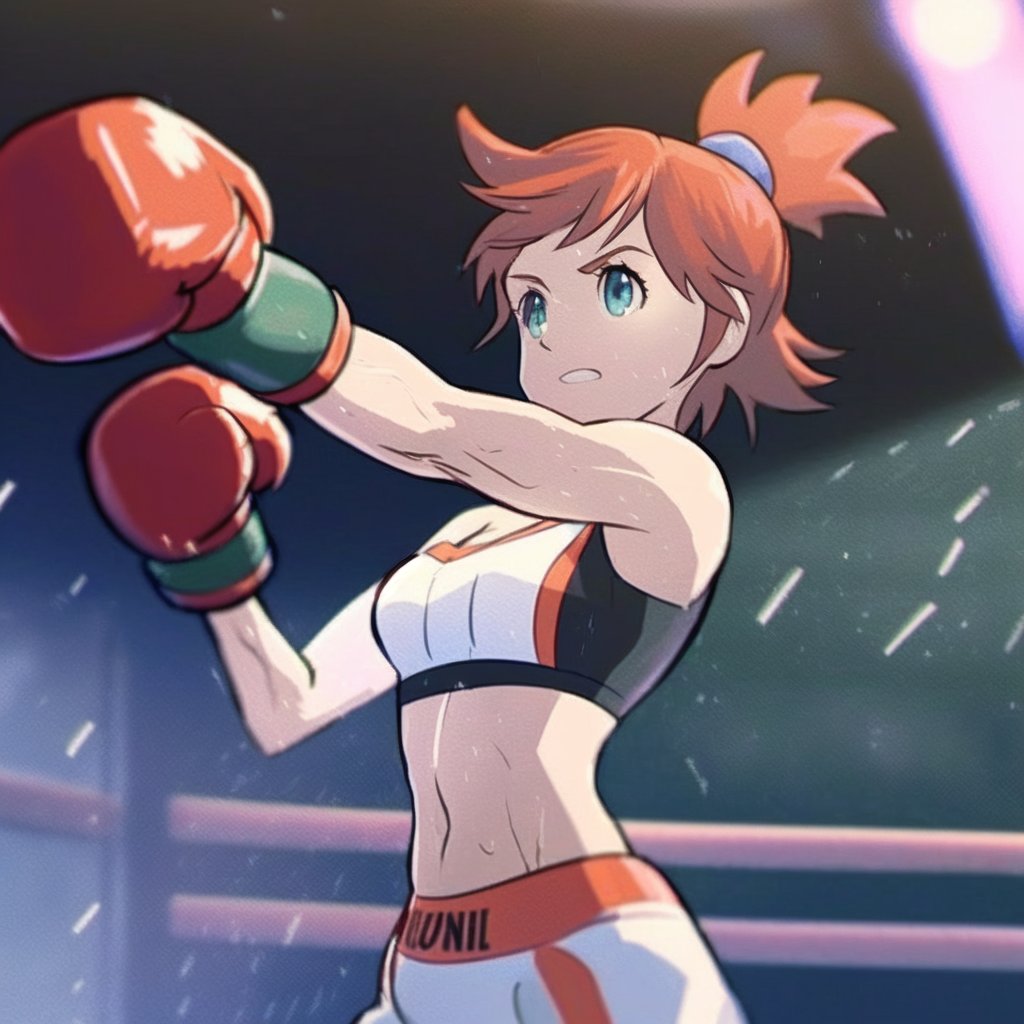 KendyDraws on Twitter: "RT @MrBrawler13: Misty (Kasumi) Boxing - Pokemon #nijijourney - Japanese ...