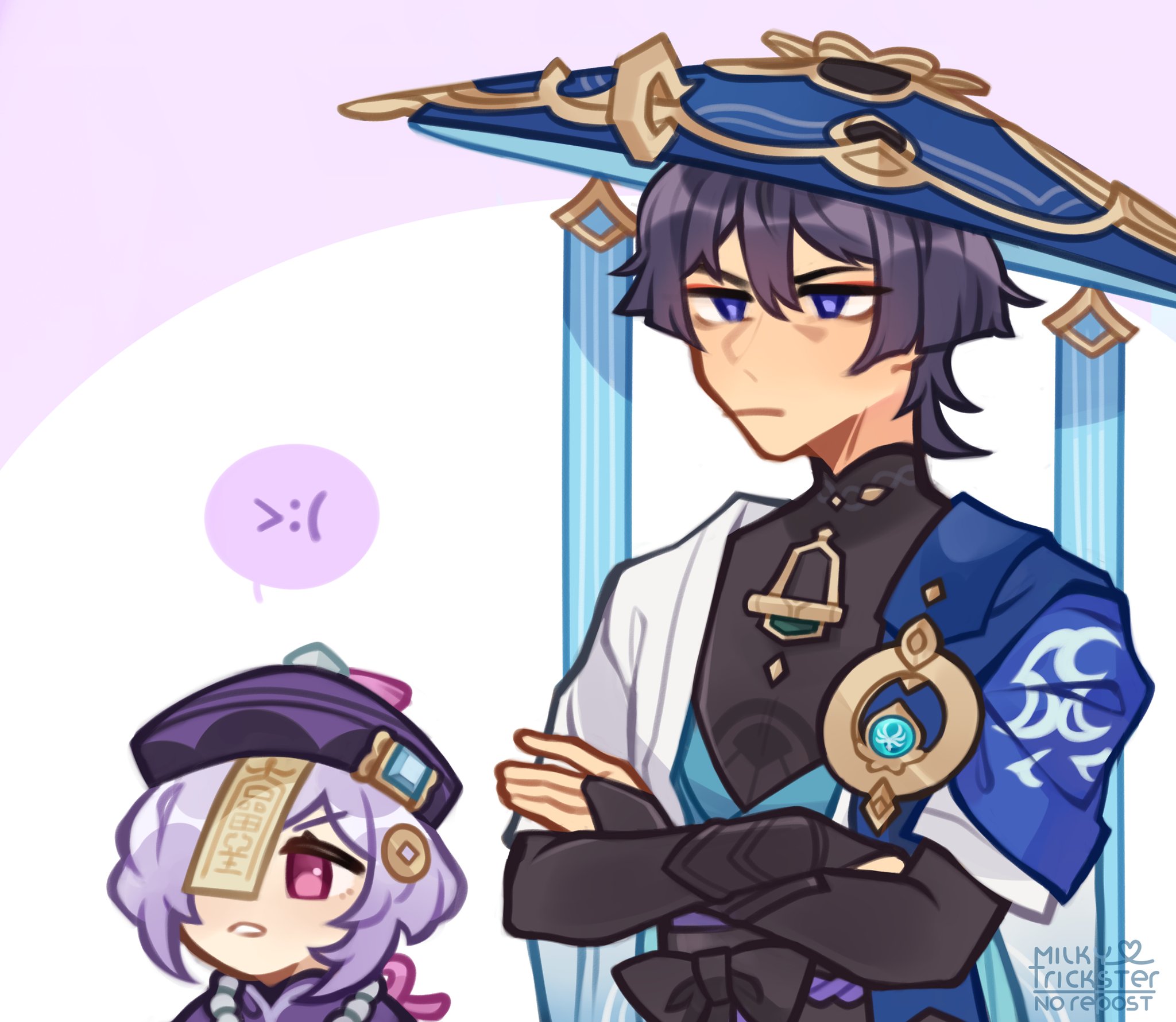 Milky on Twitter: "He has a bad influence on her D: