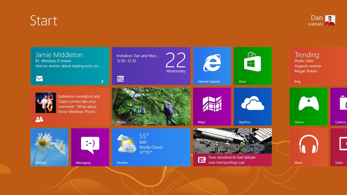 Taskbar Windows 8