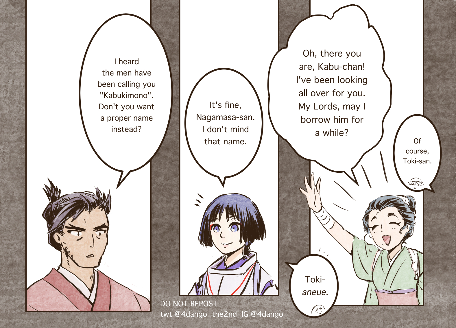 Dango's notif is broken on Twitter: "#KabukimonoTaleOfTatarasuna [7] かぶ Tatarasuna people called ...