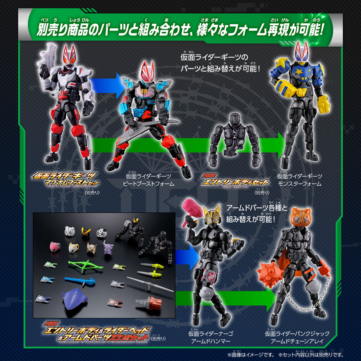 SuperheroMAX.ID on Twitter: "#KamenRiderGeats Revolve Figure PB02 Kamen Rider Na-Go & Kamen ...