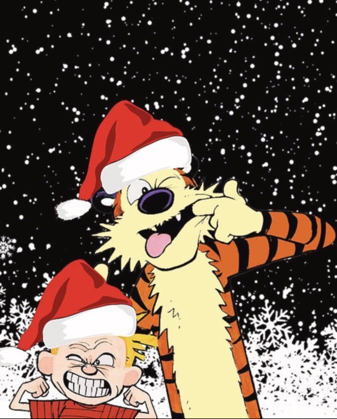 Calvin And Hobbes Christmas Wallpaper