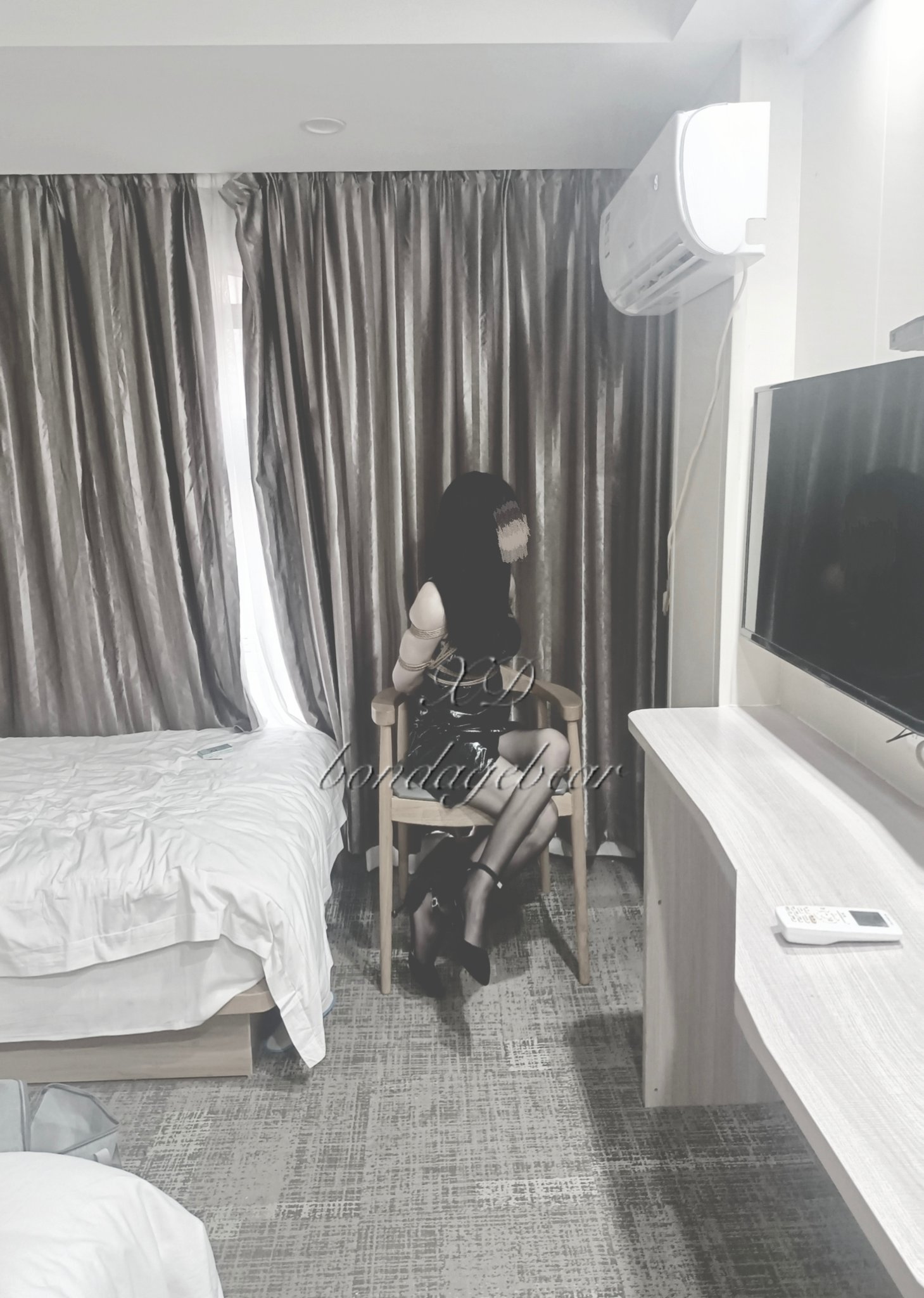 Sw熊导 On Twitter 暗黑风格，被束缚在椅子上无法逃出。 Bondage Rope Ropes 紧缚 绳缚 吊缚