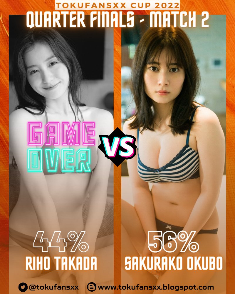 tokufansxx on Twitter: "VOTING RESULT TOKUFANSXX CUP 2022 [QF - Match 2] Sakurako Okubo managed ...