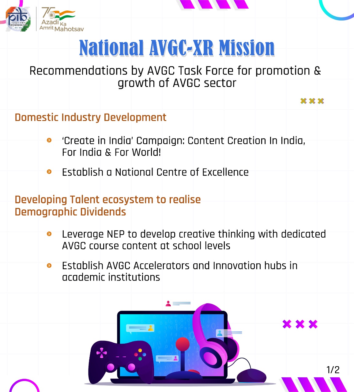 PIB India on Twitter: "Animation, Visual Effects, Gaming, and Comic Task Force Report calls for ...