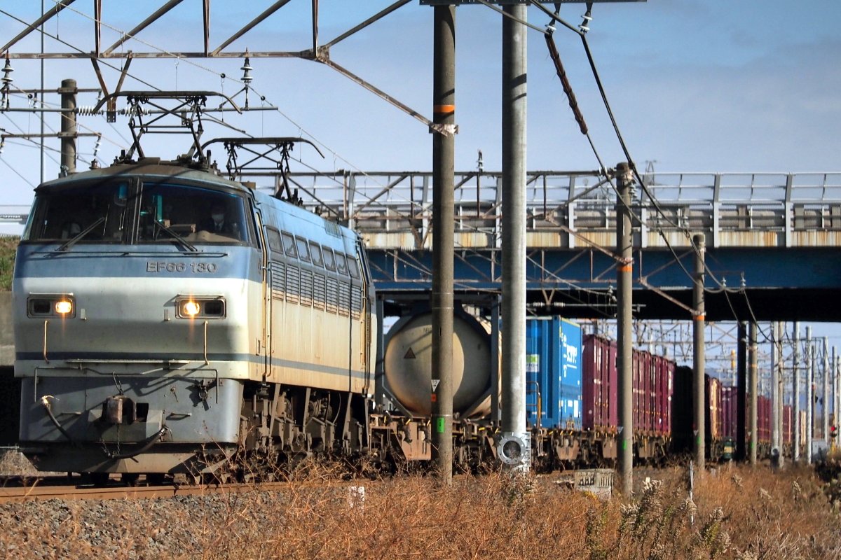 ☘かきてつ🎸 on Twitter: "12/26 5085レ EF66-130(代走) 穂積→大垣 NRSU 174106[8] 20T6、エコライナーUV48A-38063など積載 ...