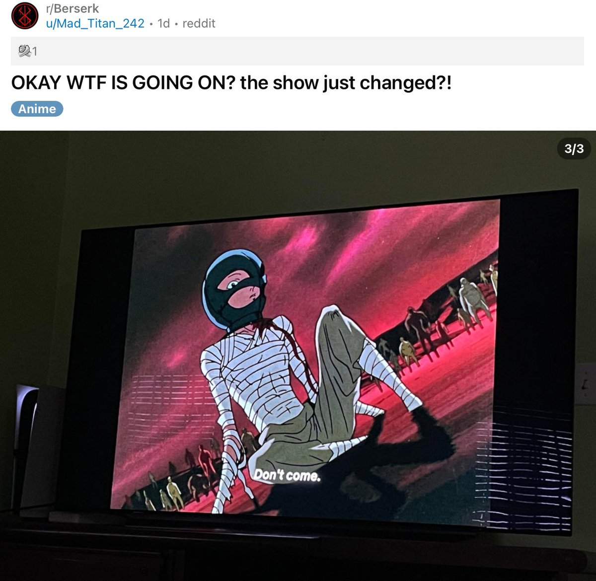 Tetsuo 𒉭 on Twitter: "I wish I can experience Berserk for the first time again 😭"