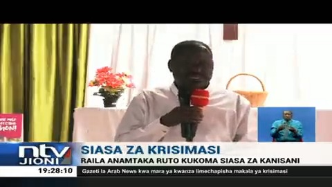 NTV Kenya on Twitter: "Siasa za Krisimasi Raila Odinga, amtaka rais Ruto kacha kile anachosema ...