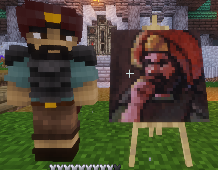KU_KON on Twitter: "Painted myself & friends in Minecraft with the Joy of Painting mod 😁"
