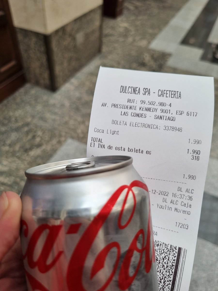 Gabi Valenzuela on Twitter: "$1.990 una lata de Coca Cola...."