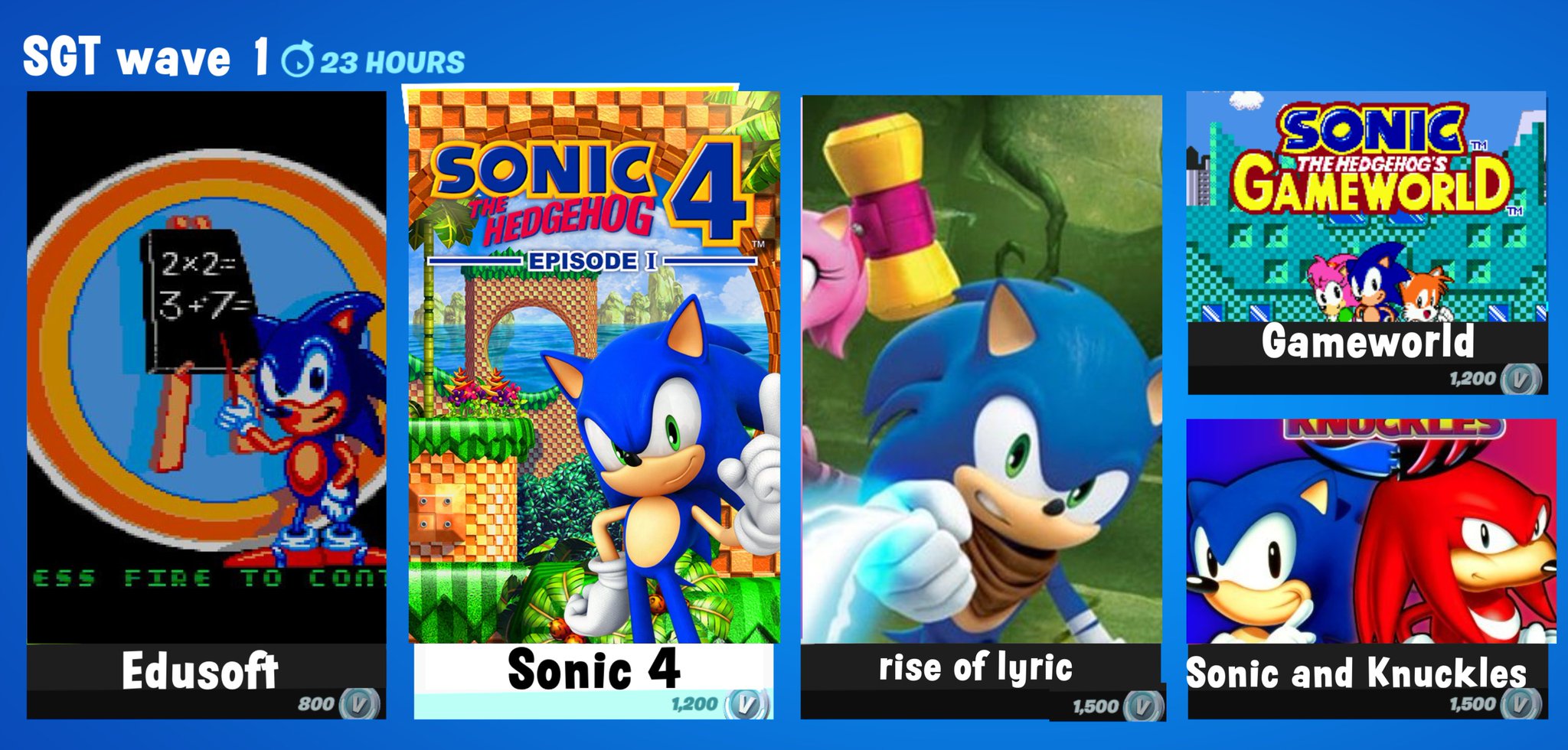 Sonic's Edusoft on Twitter: "SGT X Fortnite https://t.co/PiHUJb97CG" / Twitter