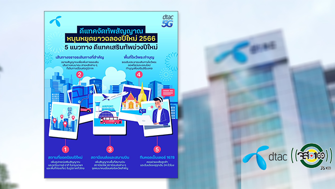 JS100 on Twitter: "ดีแทคจัดทัพสัญญาณหนุนหยุดยาวปีใหม่ รับนักท่องเที่ยวเส้นทางเมืองหลักเมืองรอง ...