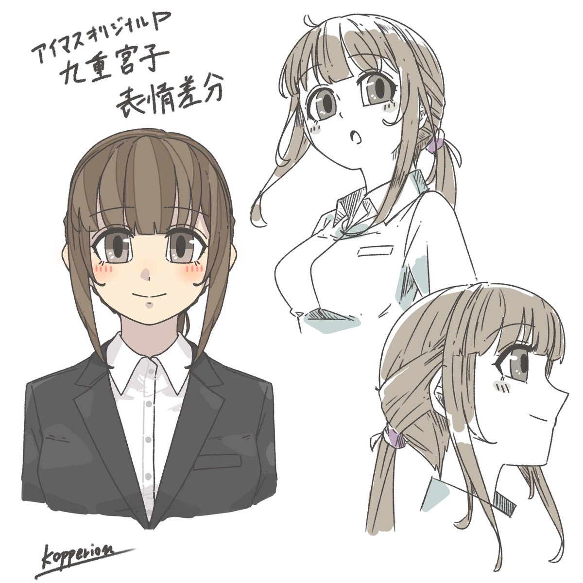 KOPPERION on Twitter: "skebリクエスト〜！！ @mitsurugihaganeさん！ありがとうございました☺️ アイマス関連のイラスト本当に久しぶりに描いた ...