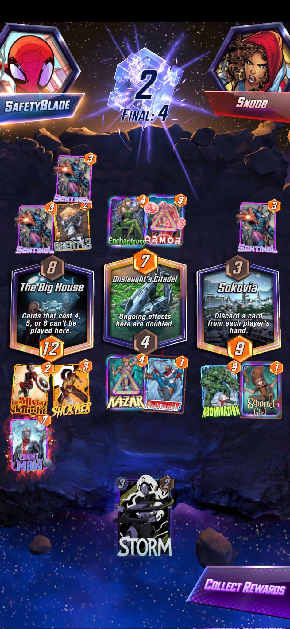 SafetyBlade.Snap on Twitter: "1. Basic Patriot deck, with Abomination over Blue Marvel. Storm ...