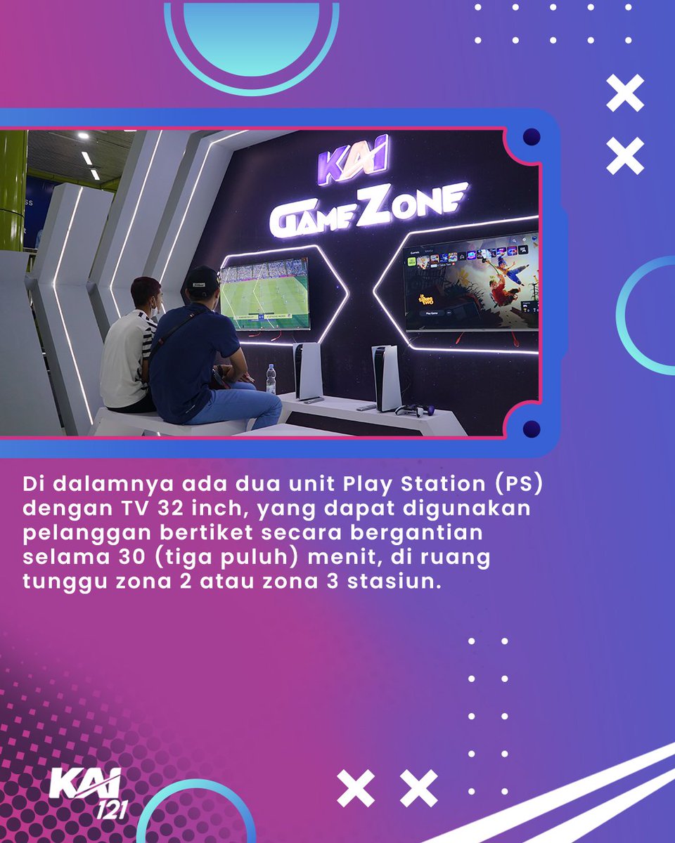 Kereta Api Indonesia on Twitter: "Anti Bosan-Bosan Club! Ada Fasilitas Game Zone di Stasiun KA ...
