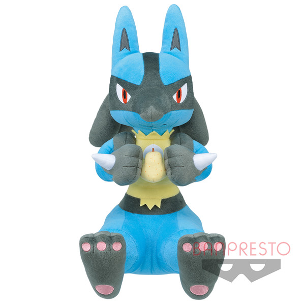pokémon plush bot ☻ on Twitter: "「Lucario」もぐもぐ めちゃでか MoguMogu Time ((Chewing Time)) Mecha Deka ...