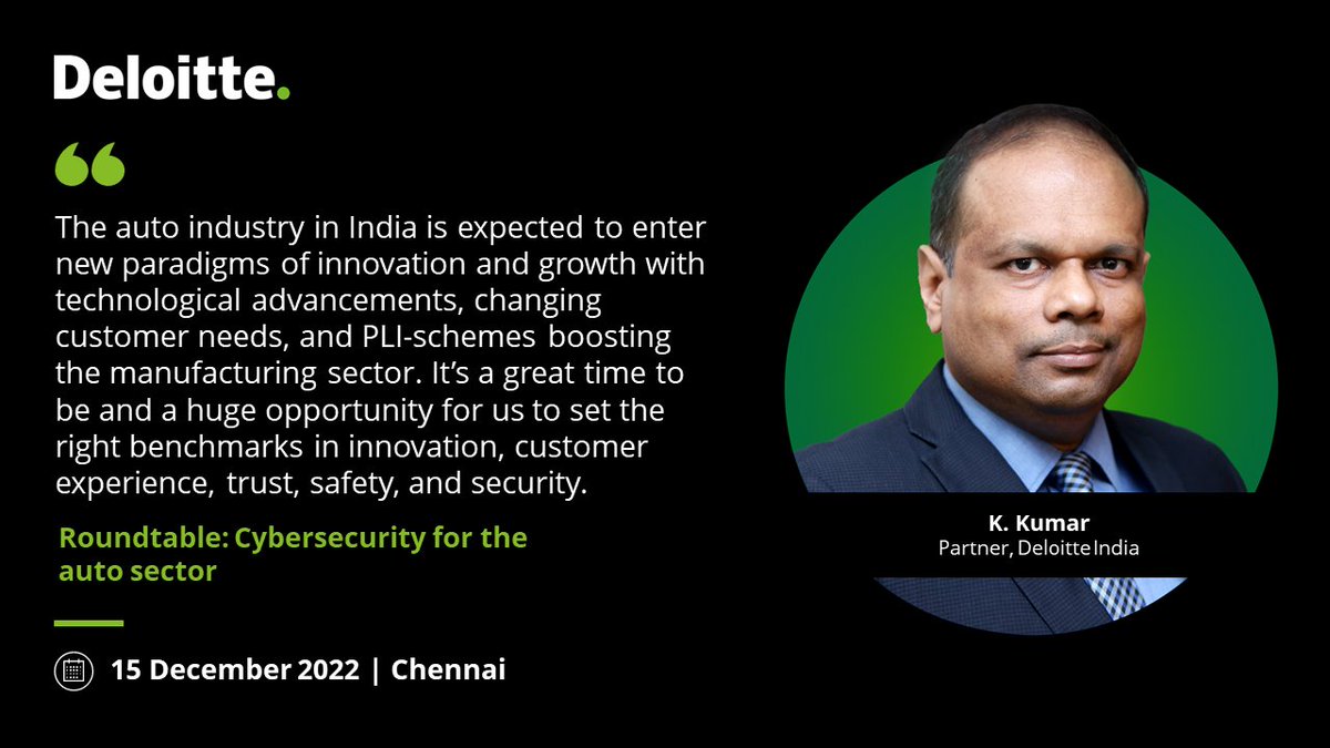 Deloitte India on Twitter: "Join K. Kumar, Partner, Deloitte India, as he shares the way forward ...