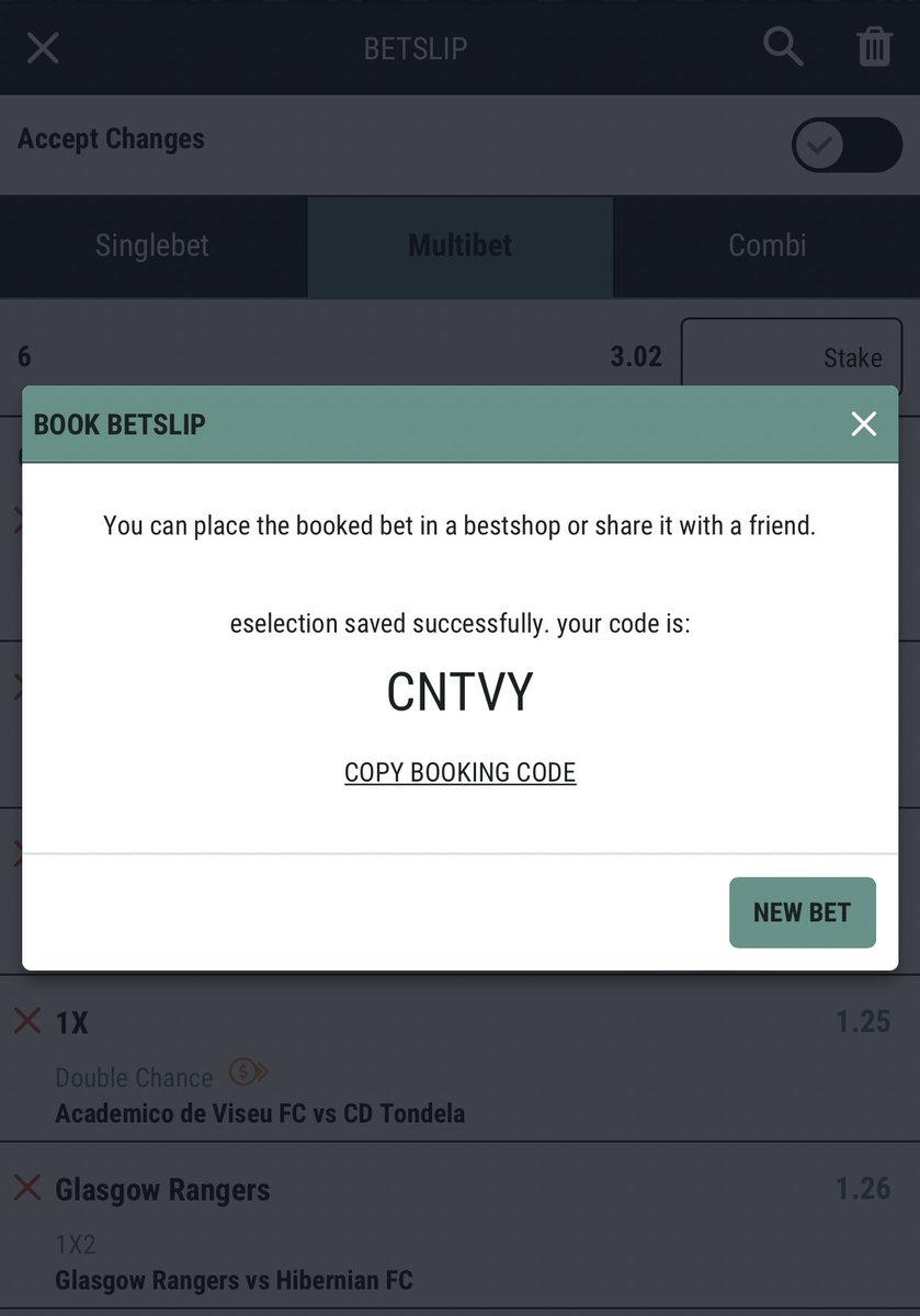 PlayMaker_Tips on Twitter: "RT @betmind1: 3 ODDS WITH FRAPAPA BOOKING CODE- CNTVY Don’t have and ...