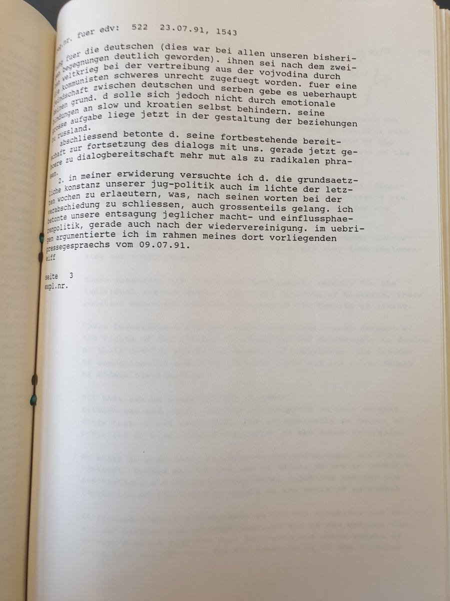 Friday, July 13th, 1991. The German ambassador to Yugoslavia, Hansjörg ...