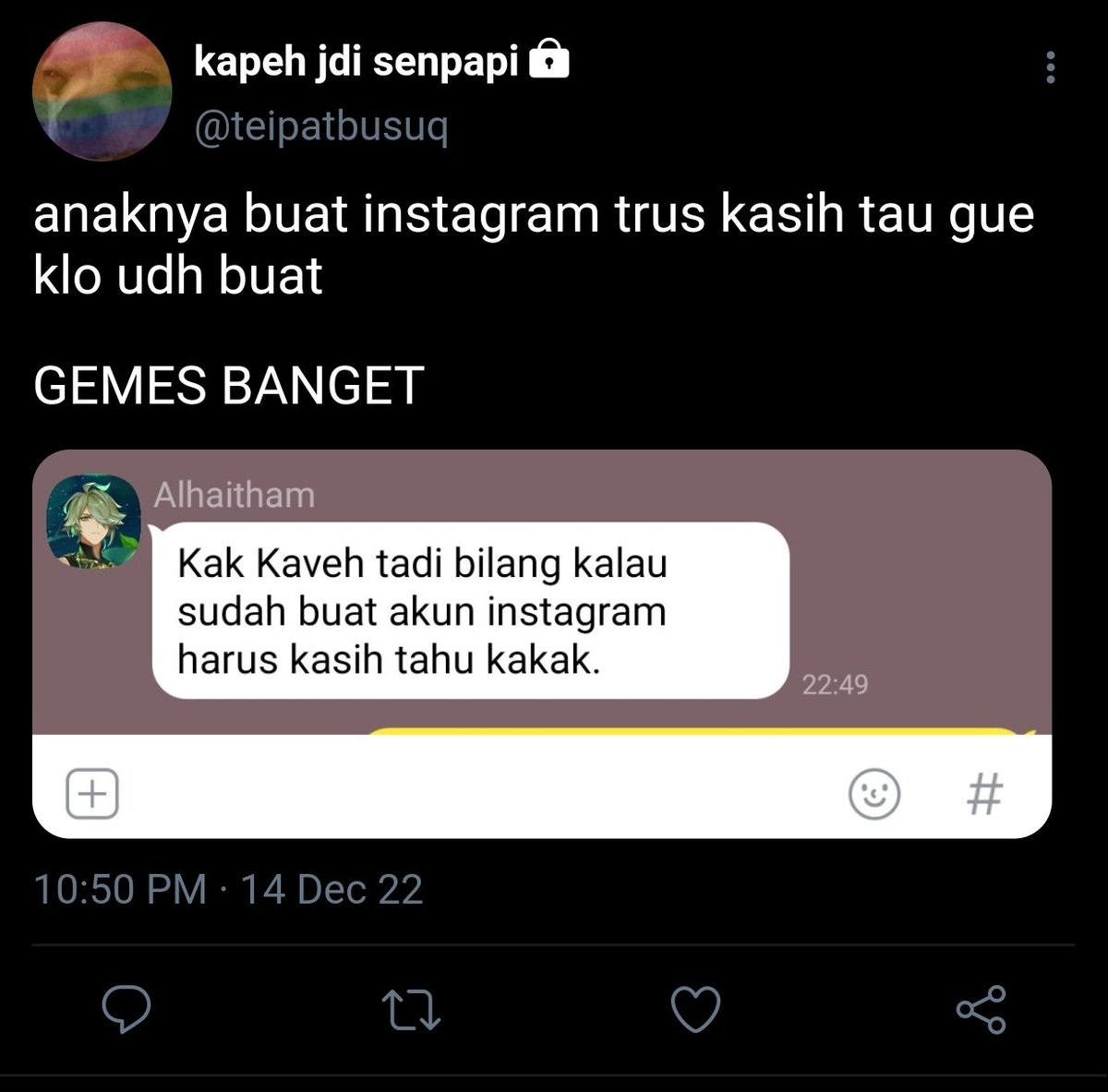 EVENT FANFIC BACK TO SCHOOL 📌 on Twitter: "au! bxb , kavetham , kaveh x alhaitham kakel kaveh ...