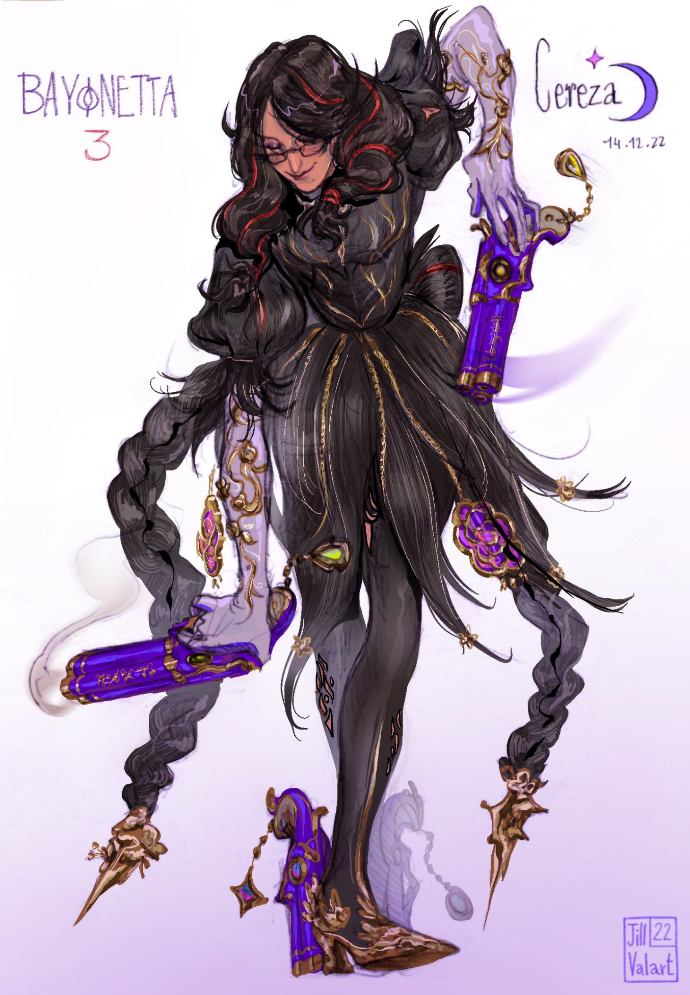 Sofian • 𝚂.𝚃.𝙰.𝚁.𝚂. on Twitter: "🌙Phenomenal Uncertainty🌙 #bayonetta #bayonetta3 #cereza # ...