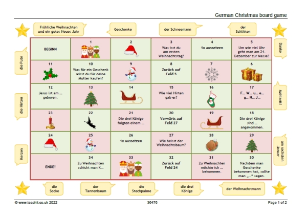 Teachit Languages on Twitter: "Fröhliche Weihnachten! Have some festive ...