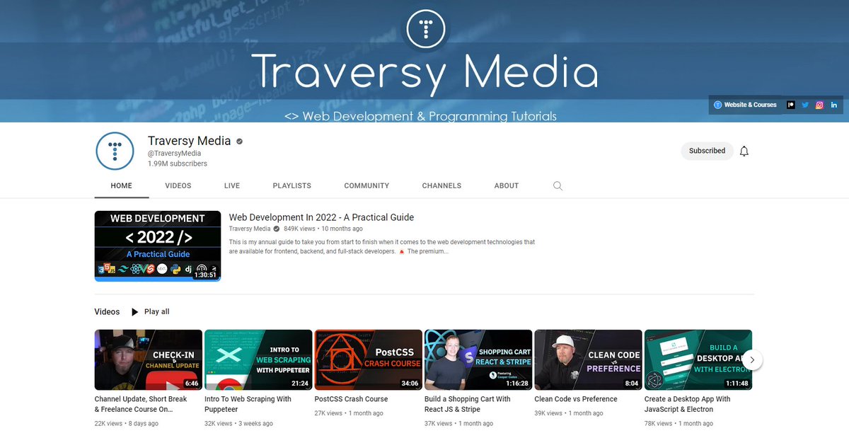 16 YouTube channels that will make you a better developer (free ...