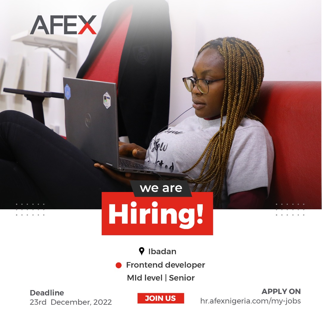 AFEX on Twitter: "We are hiring! Roles: Innovation Research Analyst, Frontend, and Backend ...