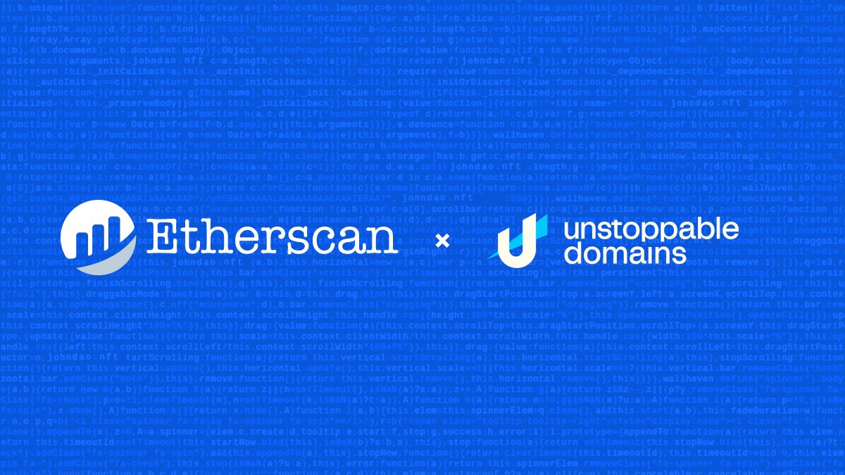 unstoppable.nft on Twitter: "Ever wished you could look up transactions and on-chain data via ...
