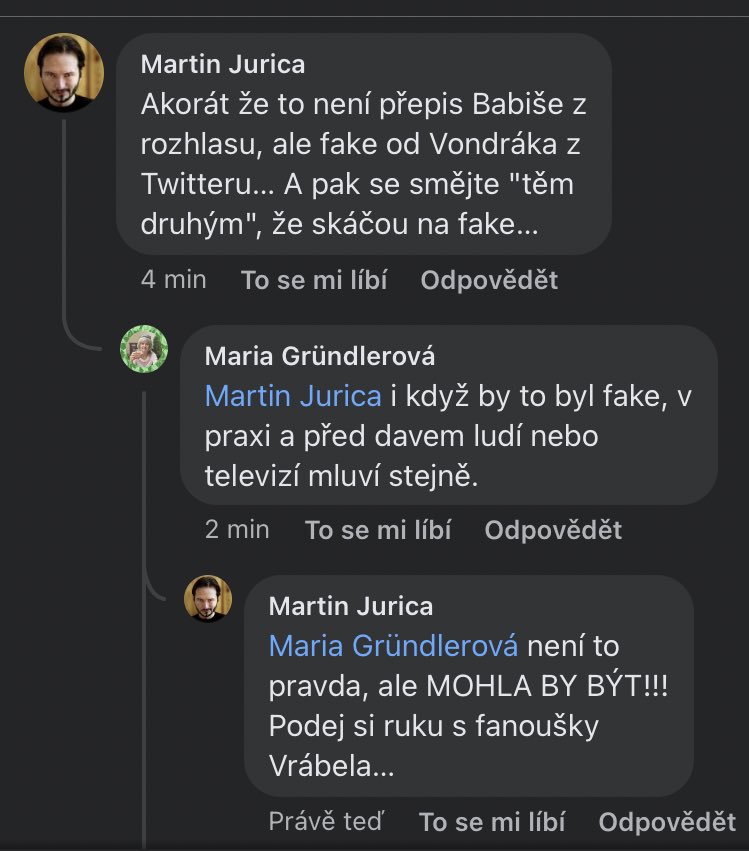 Martin Jurica 🐕 on Twitter: "Kdykoliv zmíním, že fejky "v rádiu" od @marekvondrak jsou svinstvo ...