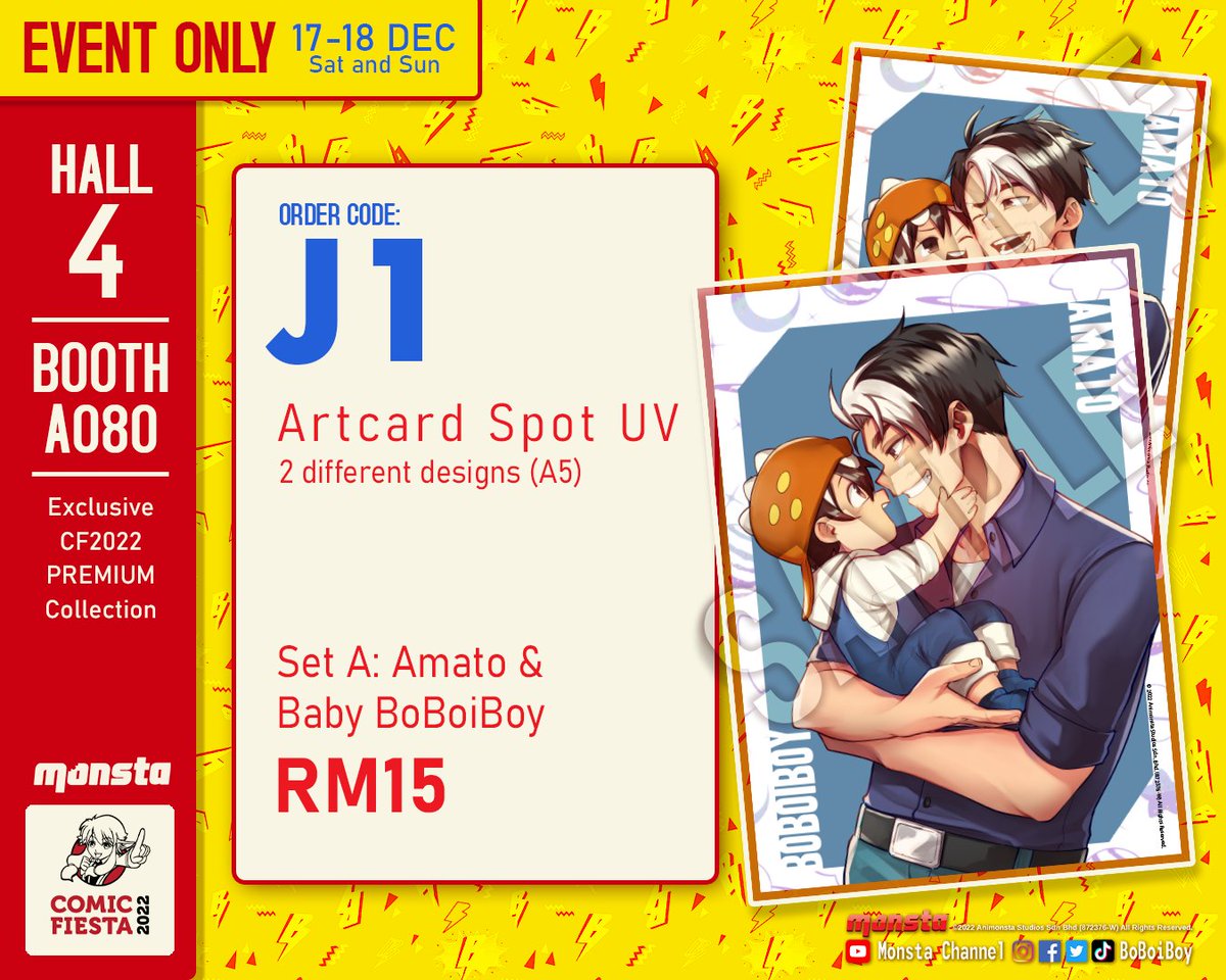 BoBoiBoy on Twitter: "⚡ MONSTA Booth A080 in Hall 4, Kuala Lumpur Convention Centre ‼️ Catalogue ...