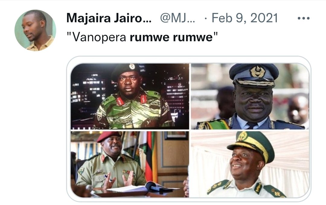 (1) Events in pictures. Dominic Chiwenga, the then brave & strategic ...