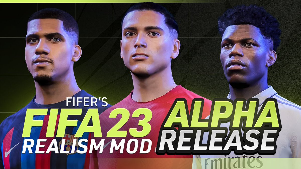 FIFER Mods on Twitter: "FIFER's FIFA 23 REALISM MOD ALPHA PREVIEW https://youtu.be/ZxENZIFuYhs"
