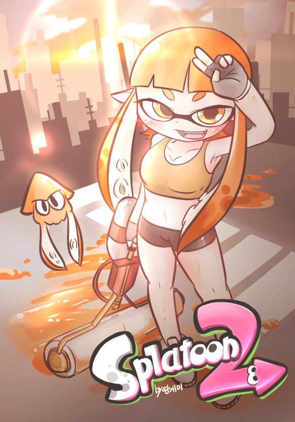 땅개미🐜🔞 on Twitter: "스플레툰 다시그리기! 현재 ------------------------ 18년도 #Splatoon3"