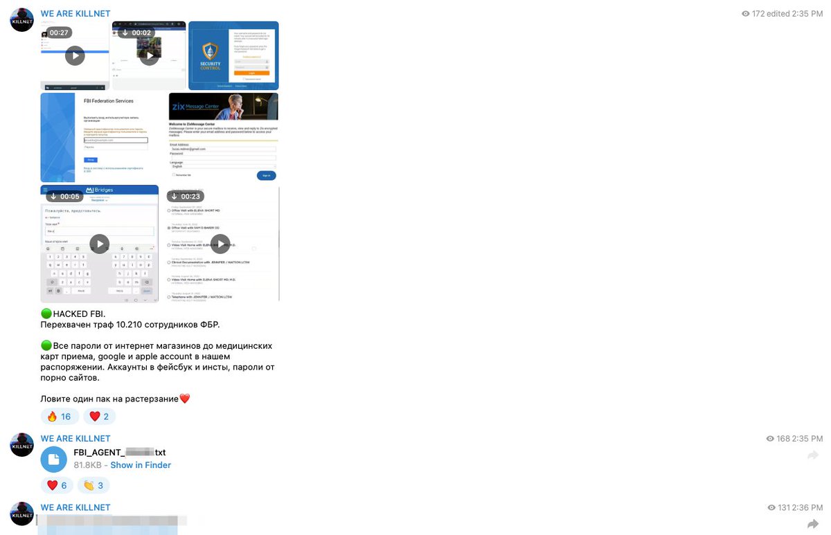 **NO DM'S**Rush is my hero (Shadow Banned) on Twitter: "RT @ChanelRion: Killnet hacking group ...
