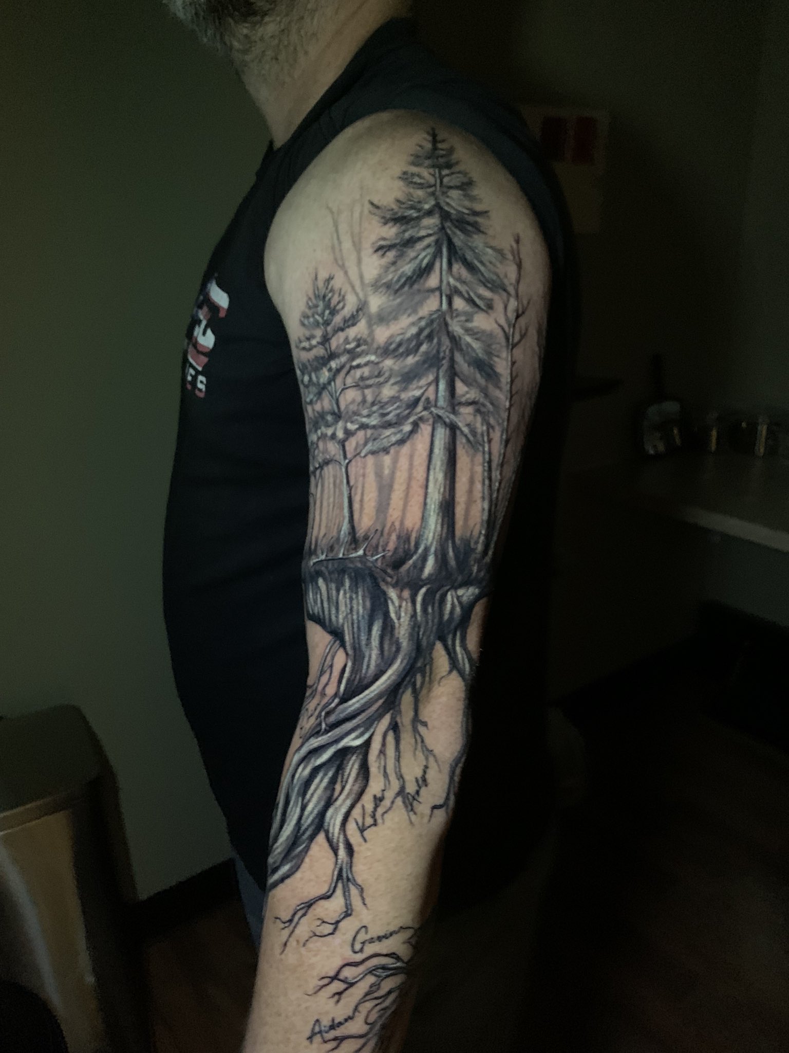 Root Sleeve Tattoo