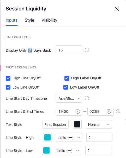 Another New TradingView Indicator: Session Liquidity Dynamic time-based ...