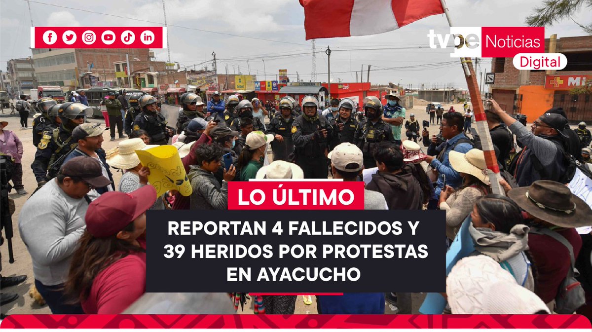 Tvperú Noticias On Twitter 🔴 LoÚltimo Protestas En Ayacucho Causan