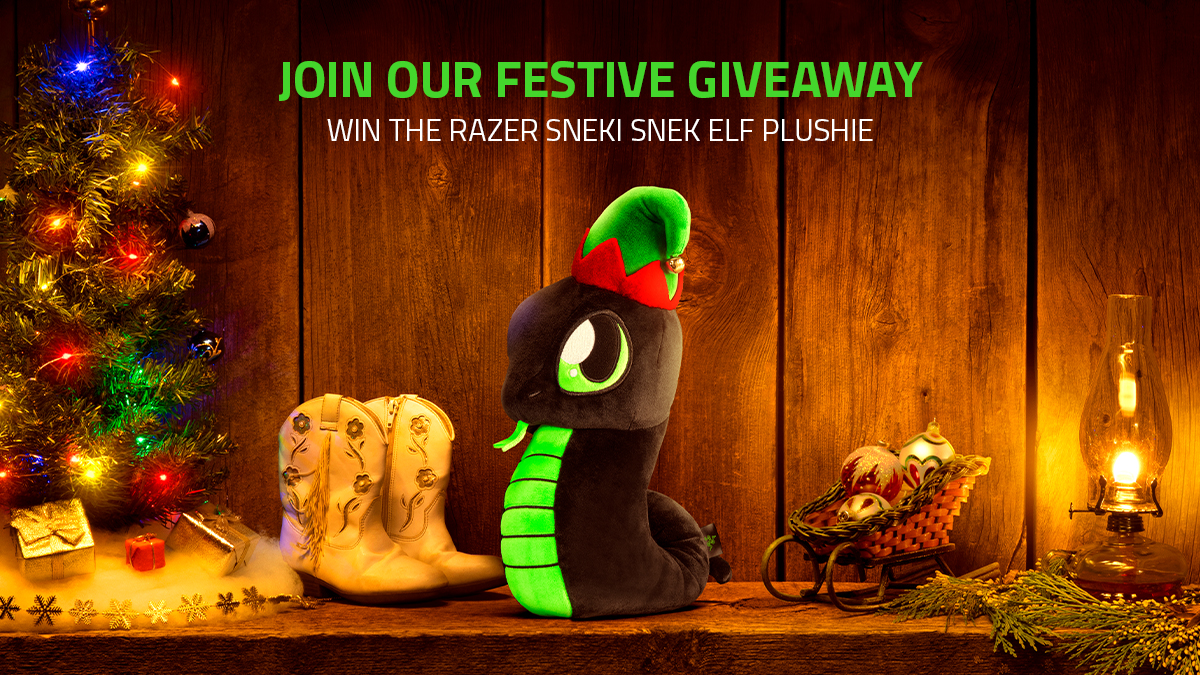 R Λ Z Ξ R On Twitter This Holiday Razer Sneki Snek Elf Is Busy Wrapping Up The Year In The