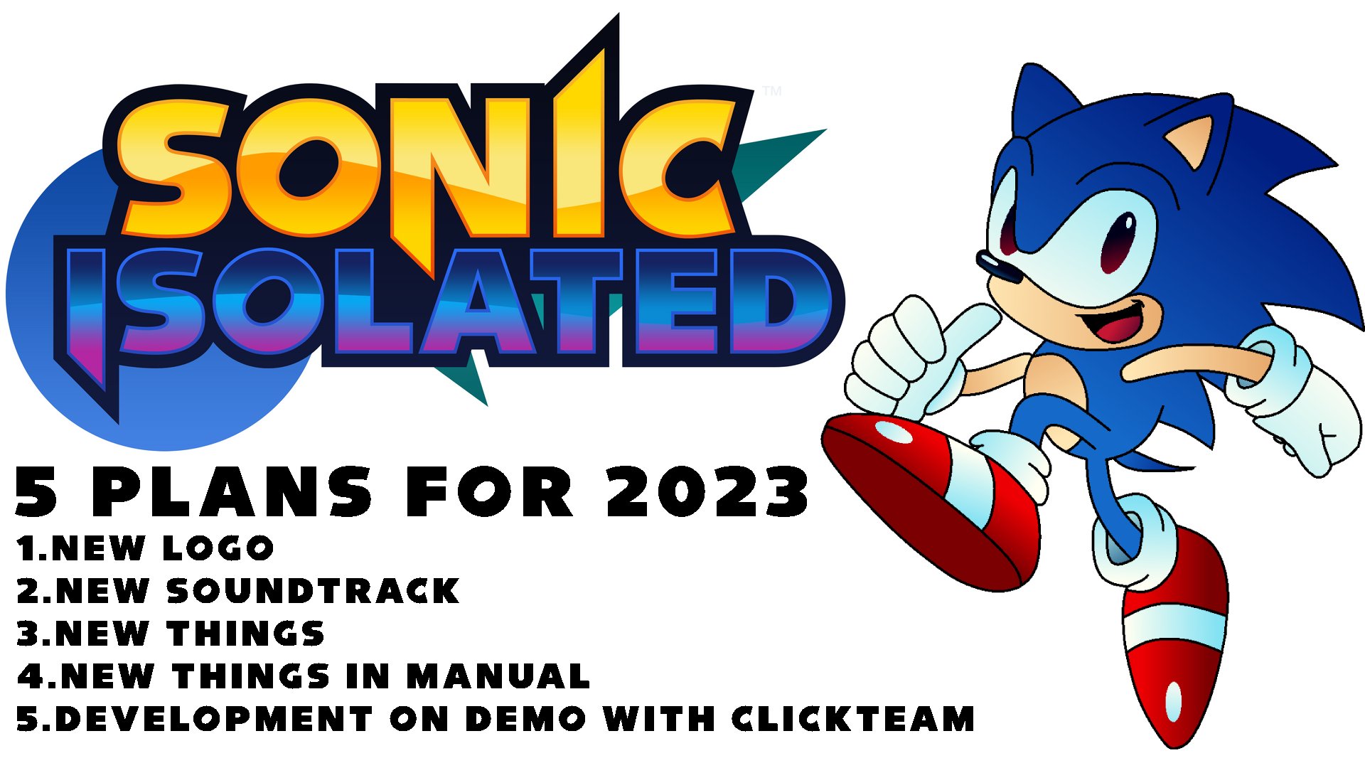 Sonic Isolated - Isolateam: New Year on Twitter: "Here are the plans for 2023 for Sonic Isolated ...